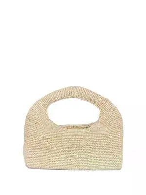 Manebí Halfmoon Raffia Tote Bag - Neutrals