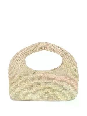 Manebí Halfmoon Raffia Tote Bag - Neutrals