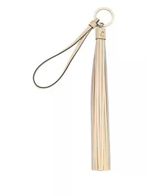 JIMMY CHOO Tassel Keyring Charm - Neutrals