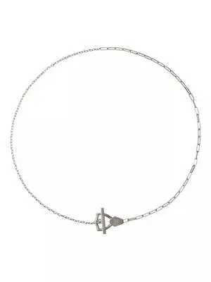 Burberry Shield Necklace - Silver