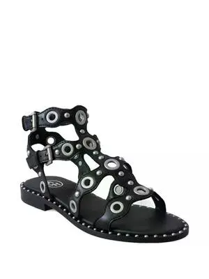 Ash Double-buckle Flat Sandals