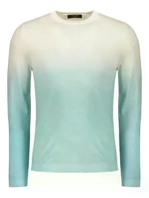 MOORER Gradient-effect Jumper - Blue