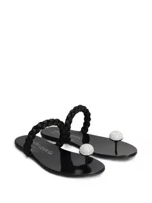 PEDRO GARCIA Pipa Flat Sandals - Black