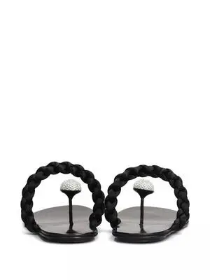 PEDRO GARCIA Pipa Flat Sandals - Black