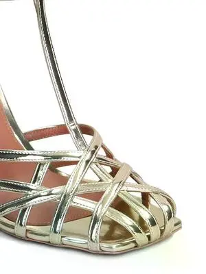 CASTAGNA 100mm Lidia Sandals - Gold