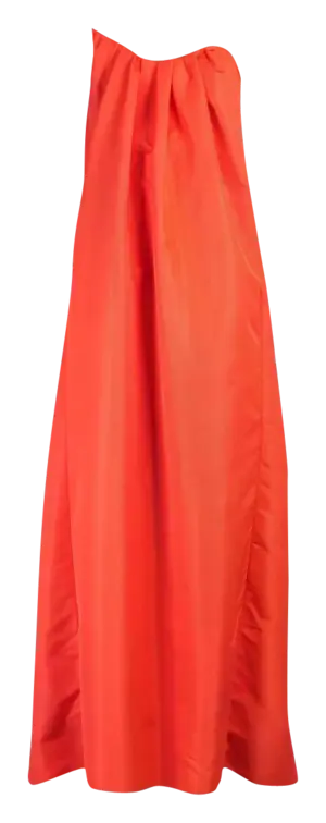 DEL CORE Draped Bustier Maxi Dress
