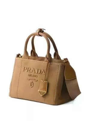 Prada Small Jardinière Tote Bag - Brown