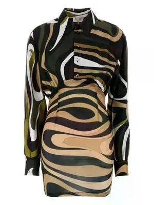 abstract-print day dresses