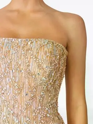 Jenny Packham Minuit Mini Dress - Neutrals
