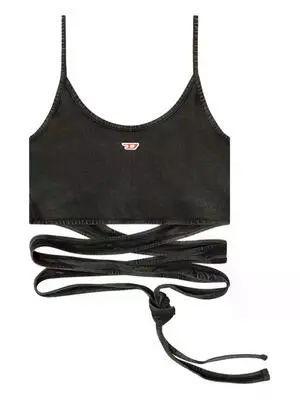 DIESEL Strap-detail Top - Black