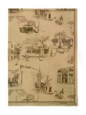 Burberry London Landmarks Scarf - Neutrals