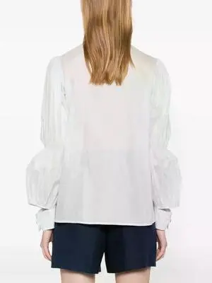 Elisabetta Franchi Flounce-sleeve Muslin Shirt