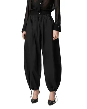 Pinko Black Wash Pants For Women