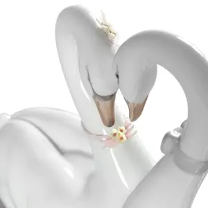 LLADRO Endless Love Swan Sculpture