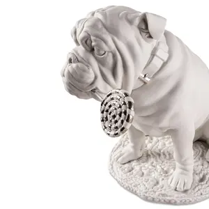 LLADRO Bulldog With Lollipop Sculpture