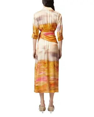 Pinko Rosabella Printed Viscose Dress