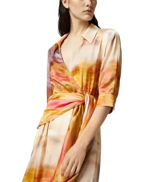 Pinko Rosabella Printed Viscose Dress