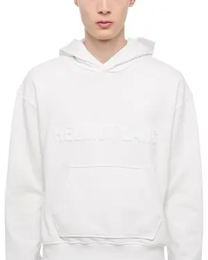 Helmut Lang Embossed Studio Hoodie - White