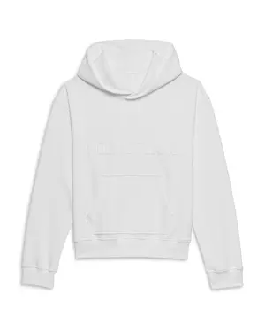 Helmut Lang Embossed Studio Hoodie - White