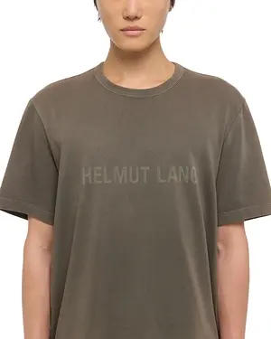 Helmut Lang Lazer Short Sleeve Logo Tee - Moss