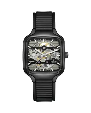 RADO True Square Automatic Watch, 38mm - Black/black