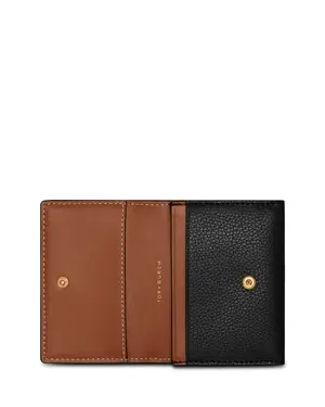 Tory Burch Robinson Leather Business Card Case