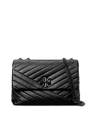 Tory Burch Kira Chevron Powder Coated Convertible Shoulder Bag