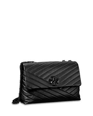 Tory Burch Kira Chevron Powder Coated Convertible Shoulder Bag