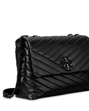 Tory Burch Kira Chevron Powder Coated Convertible Shoulder Bag