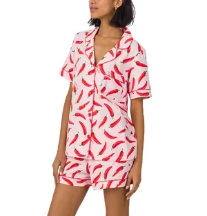 BEDHEAD PAJAMAS Short Sleeve Classic Pajama Set - Coming In Hot