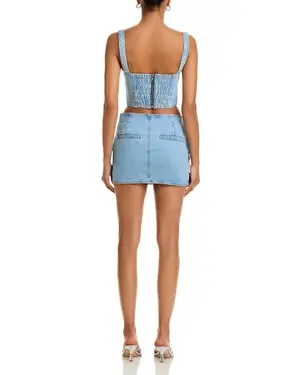 PatBO Camila Coelho Denim Top