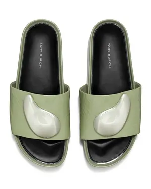 Tory Burch Patos Platform Sandals - Light Jade