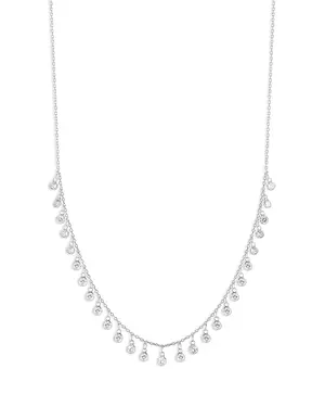 Aqua Charm Necklace In Sterling Or Plated Sterling - Silver