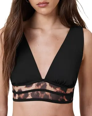 ALLSAINTS Xalia Bikini Top Black