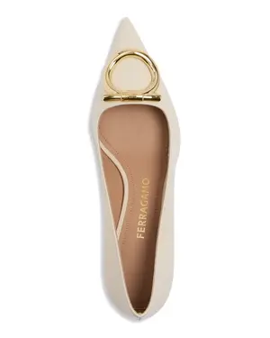 FERRAGAMO Lara Gancini Pumps - Mascarpone