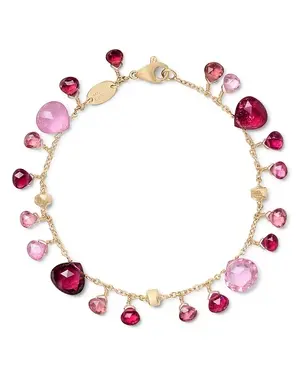 Marco Bicego 18k Yellow Gold Paradise Pink Tourmaline Bracelet - Pink/gold