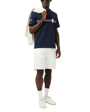 Lacoste Embroidered Jersey Tee - Navy Blue
