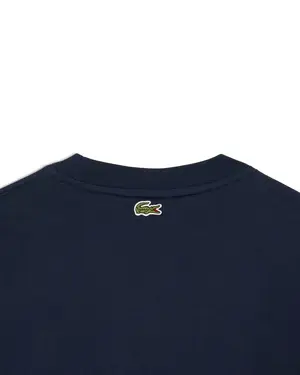Lacoste Embroidered Jersey Tee - Navy Blue
