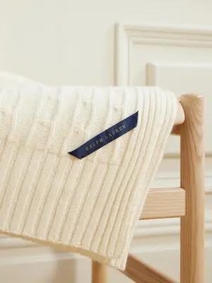 Ralph Lauren Cable-knit Cashmere Blanket