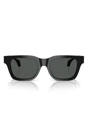 Versace 52mm Square Sunglasses - Black/dark Grey