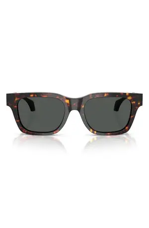 Versace 52mm Square Sunglasses - Havana/dark Grey