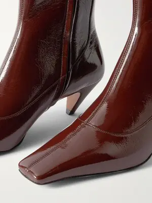 Stella McCartney Spur Glossed Ankle Boots