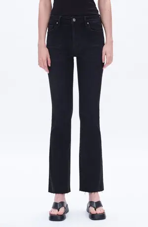 BAYEAS High-rise Bootcut Jeans - Black