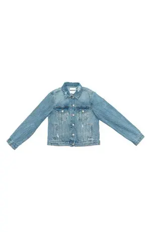 BAYEAS Distressed Denim Trucker Jacket