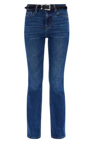 BAYEAS High-waist Bootcut Jeans - Deep Sea