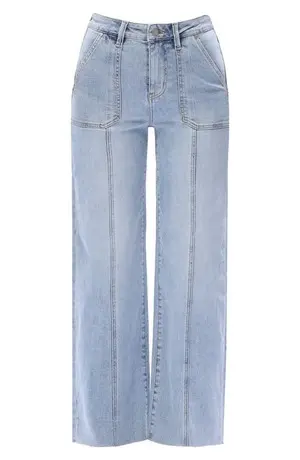 BAYEAS Jess Seamed High-waist Straight Leg Jeans - Light Blue