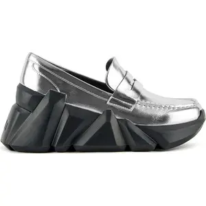 United Nude Space Kick Loafer - Silver Ii
