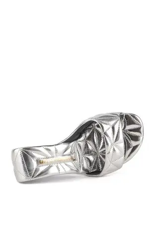 United Nude Mobius Hi Puffy Sandals - Silver Puffy