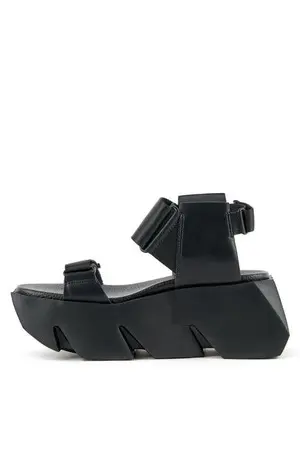 United Nude Bull Run Flatform Sandals - Black
