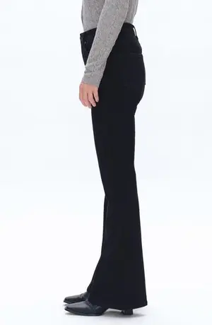 BAYEAS High Waist Flare Jeans - Solid Black